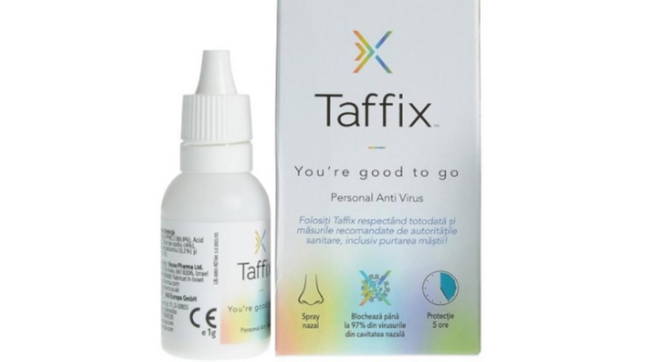 TAFFIX, spray-ul care protejează împotriva SARS-CoV-2, eficient și ...